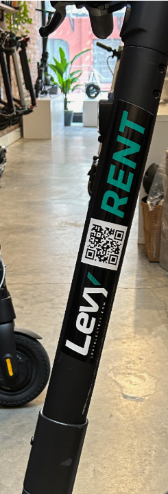 Logo & QR Code Vinyl Sticker – Levy Electric